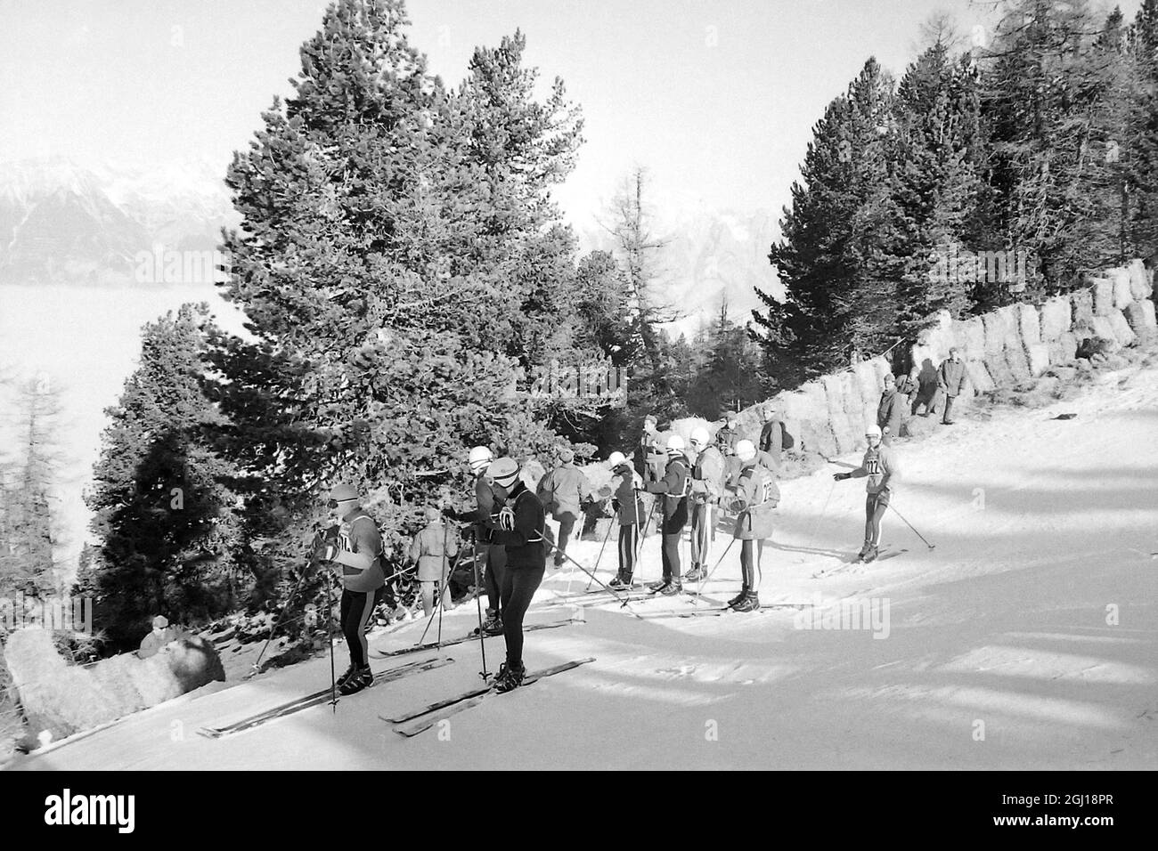 WINTER OLYMPICS IN INNSBRUCK, AUSTRIA - COMPETITORS STOP WHERE ROSS ...