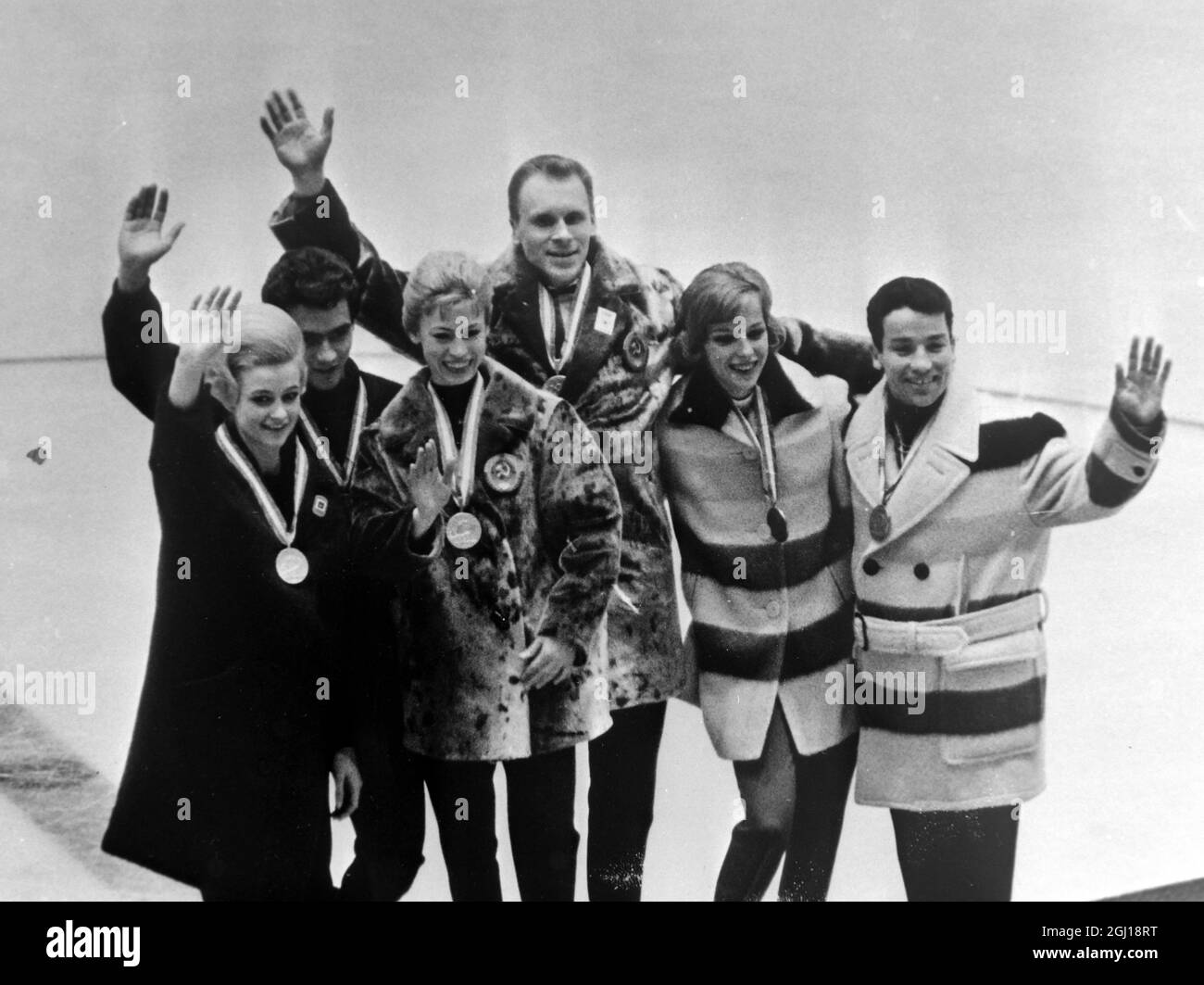 WINTER OLYMPICS IN INNSBRUCK, AUSTRIA - GOLD MEDAL FOR RUSSIAN SKATERS ...