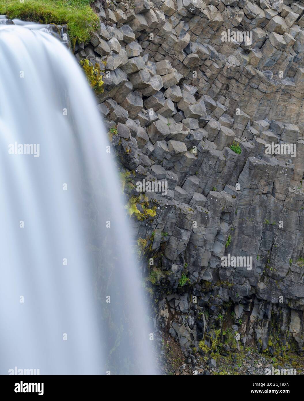 Svodufoss waterfall snaefellsnes peninsula iceland hi-res stock ...