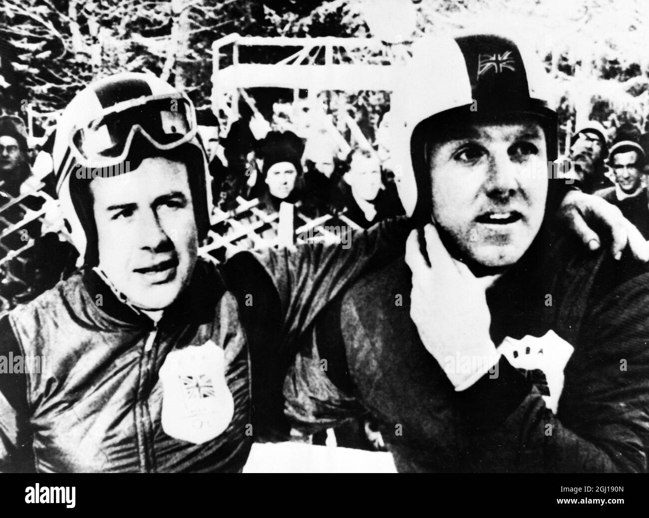 WINTER OLYMPICS IN IGLIS, AUSTRIA - 2 MAN BOB SLEIGH ANTONY NASH AND ...
