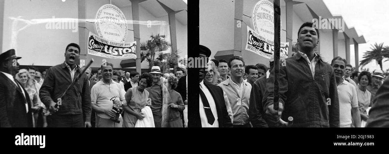 AMERICAN BOXING CHAMPION CASSIUS CLAY MUHAMMAD ALI READY FOR A FIGHT IN ...