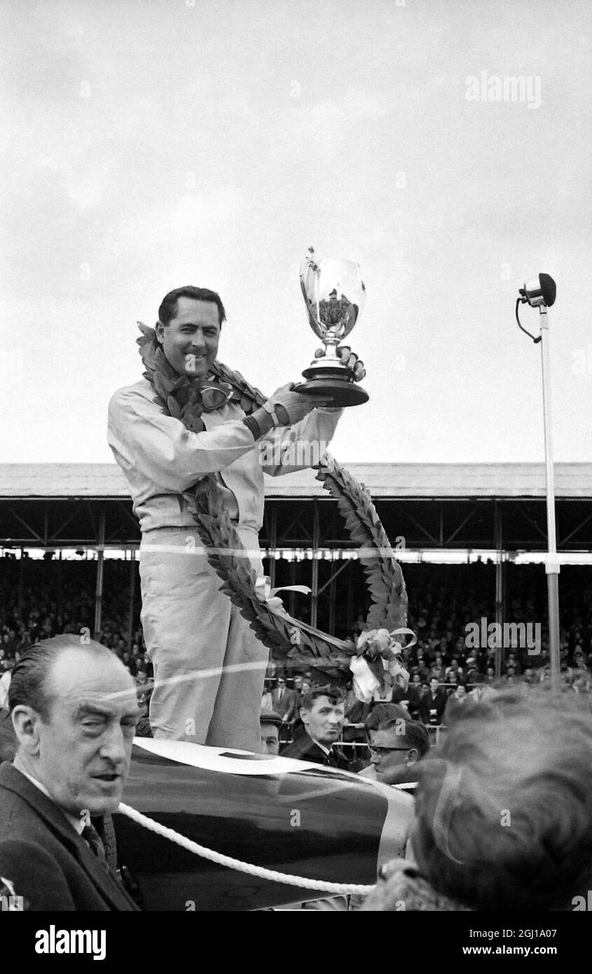 RACING DRIVER JACK BRABHAM WINS 16TH INTERNATIONAL TROPHY RACE AT ...