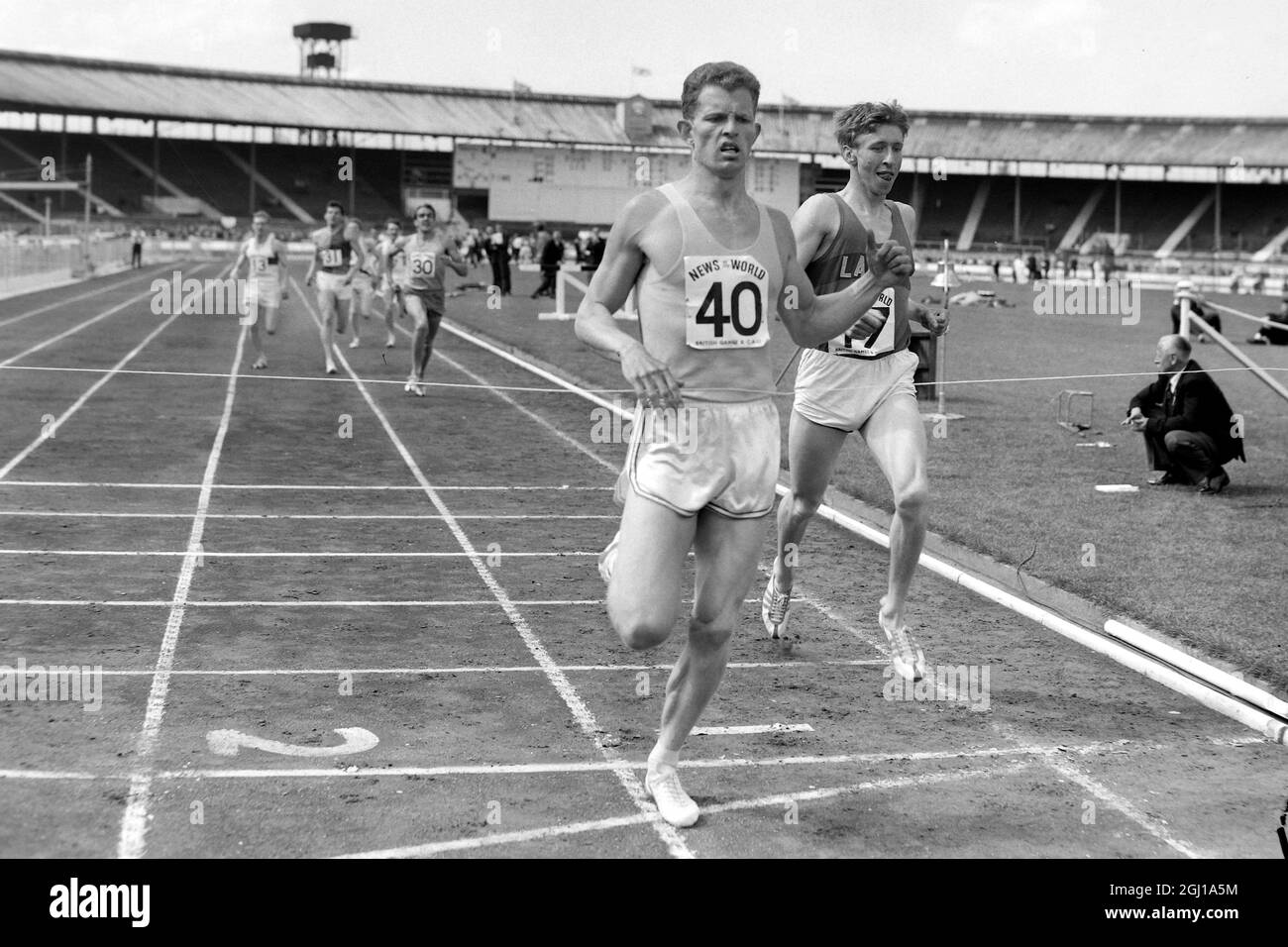 ATHLETICS BOBBY BRIGHTWELL BOBBIE WINS 880 YARDS FINAL AT WHITE CITY IN ...