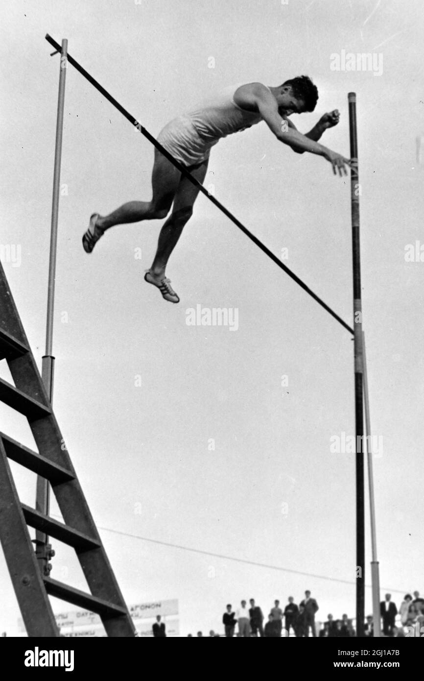 ATHLETE LECEK OF YUGOSLAVIA IN ACTION AT PHALERON STADIUM IN ATHENS ...