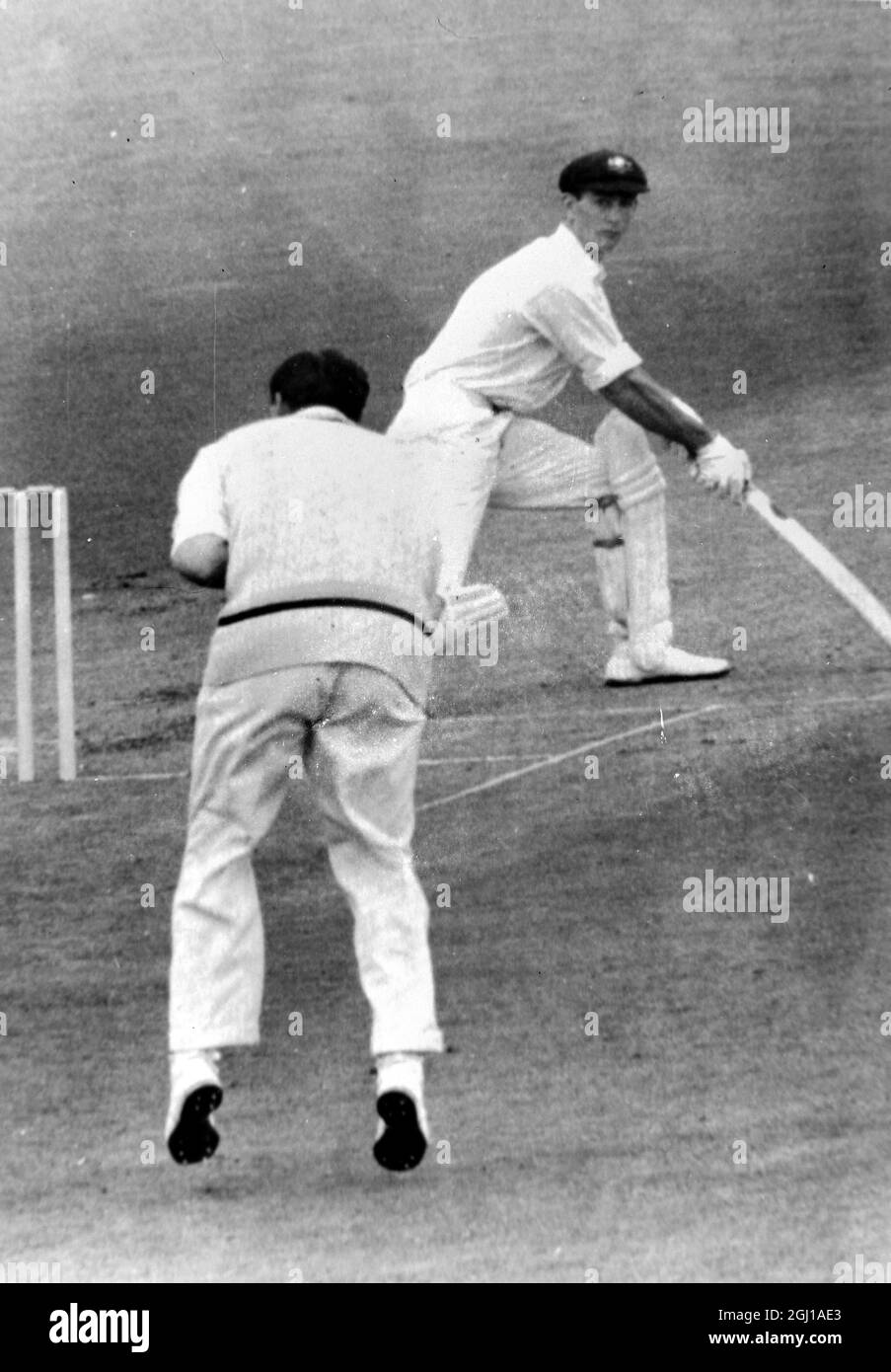 CRICKET AUSTRALIA V YORKSHIRE REDPATH IN ACTION ; 13 JUNE 1964 Stock ...