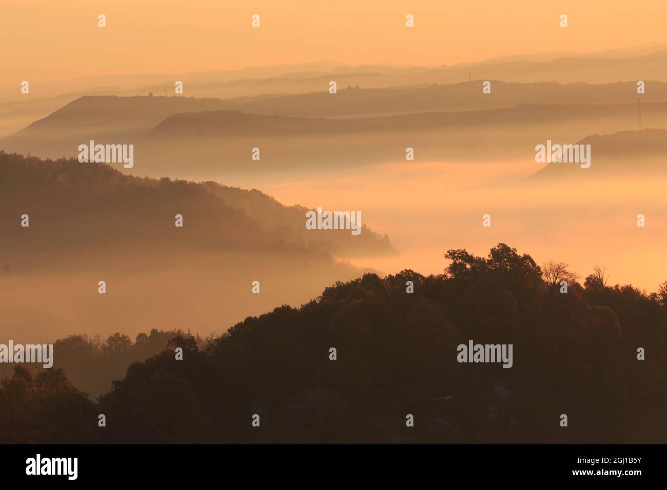 Europe, Transylvania, Romania, Maramures County, Dobricu Lapusului and ...