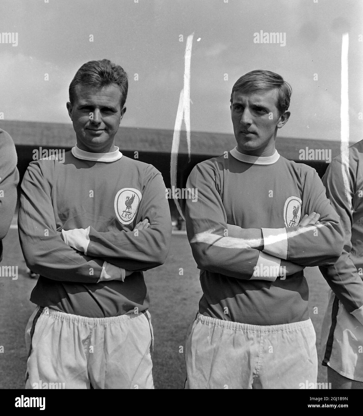 ALAN ACOURT AND PETER THOMPSON - PORTRAIT OF FOOTBALLERS OF LIVERPOOL ...