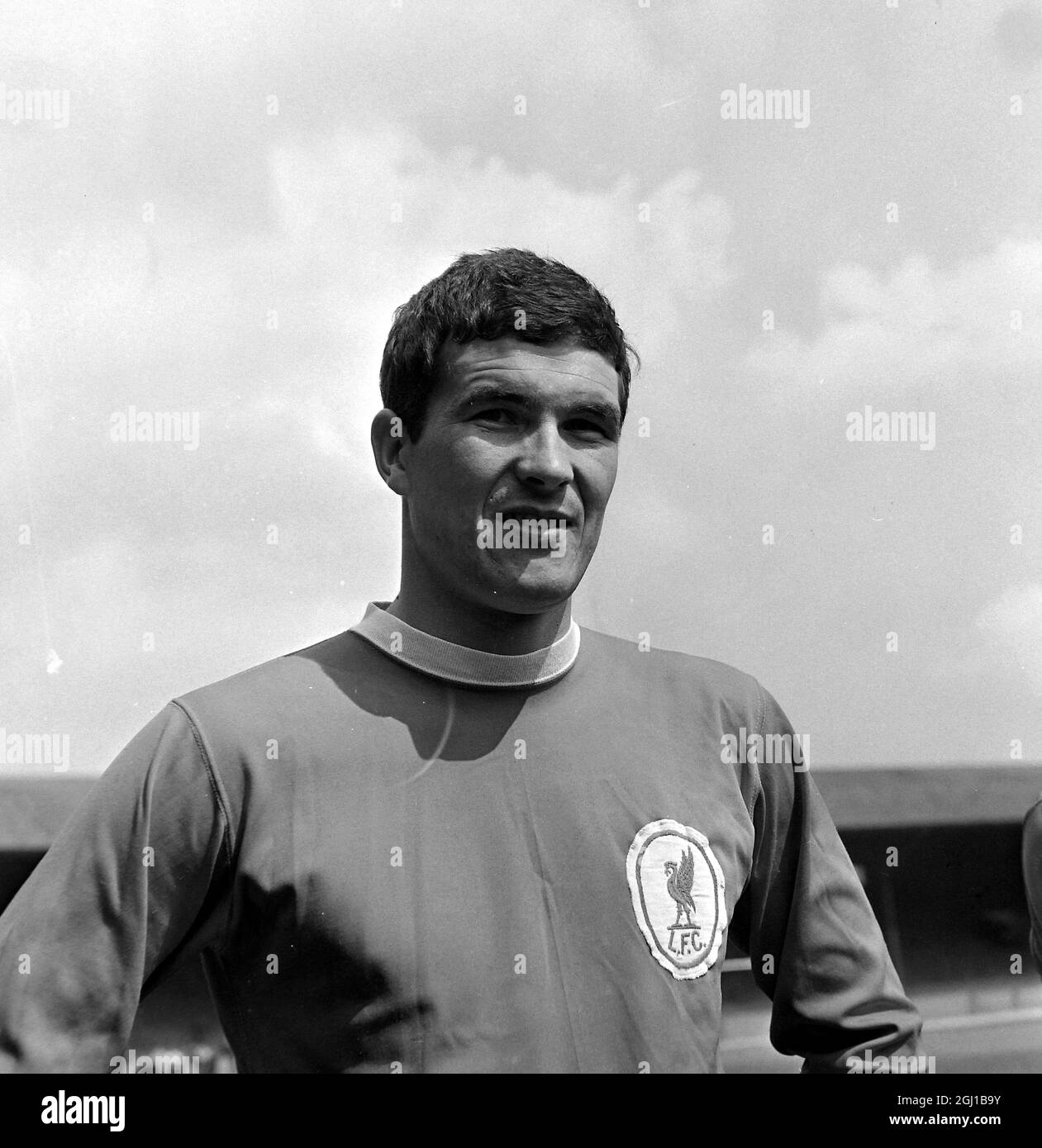 RONALD YEATS - PORTRAIT OF FOOTBALLER OF LIVERPOOL FC FOOTBALL CLUB ...