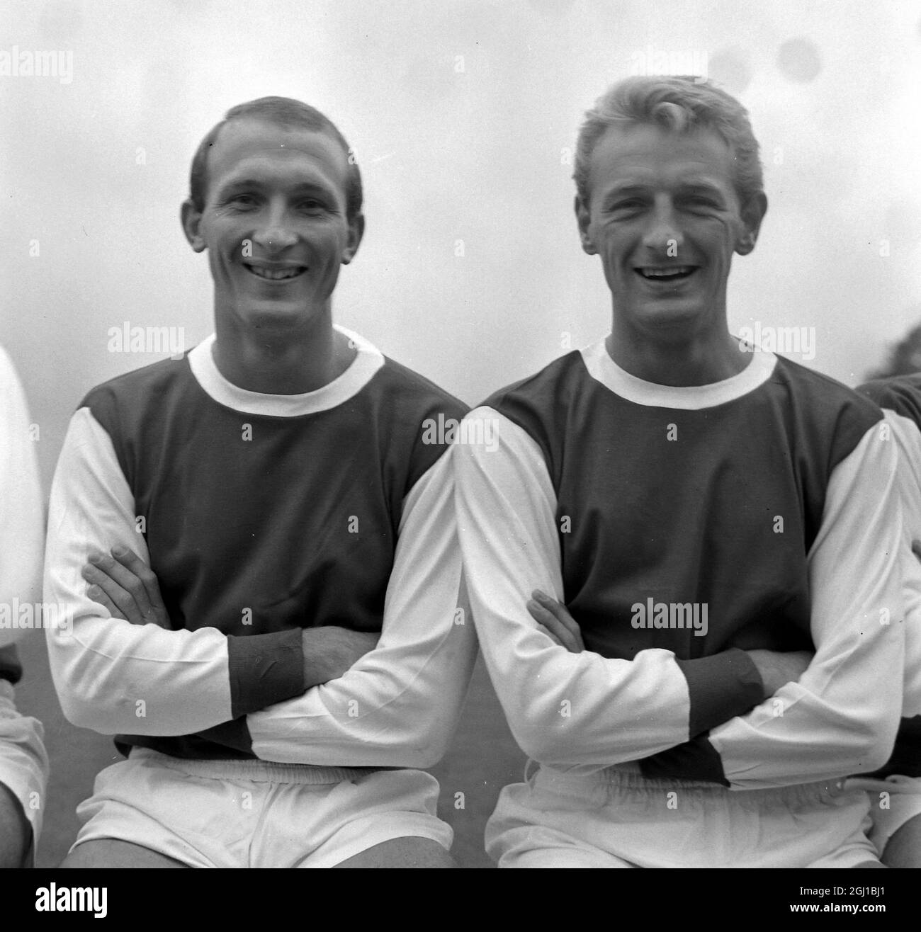 JIM MAGILL AND GEORGE EASTHAM - PORTRAIT OF FOOTBALLERS OF ARSENAL FC ...