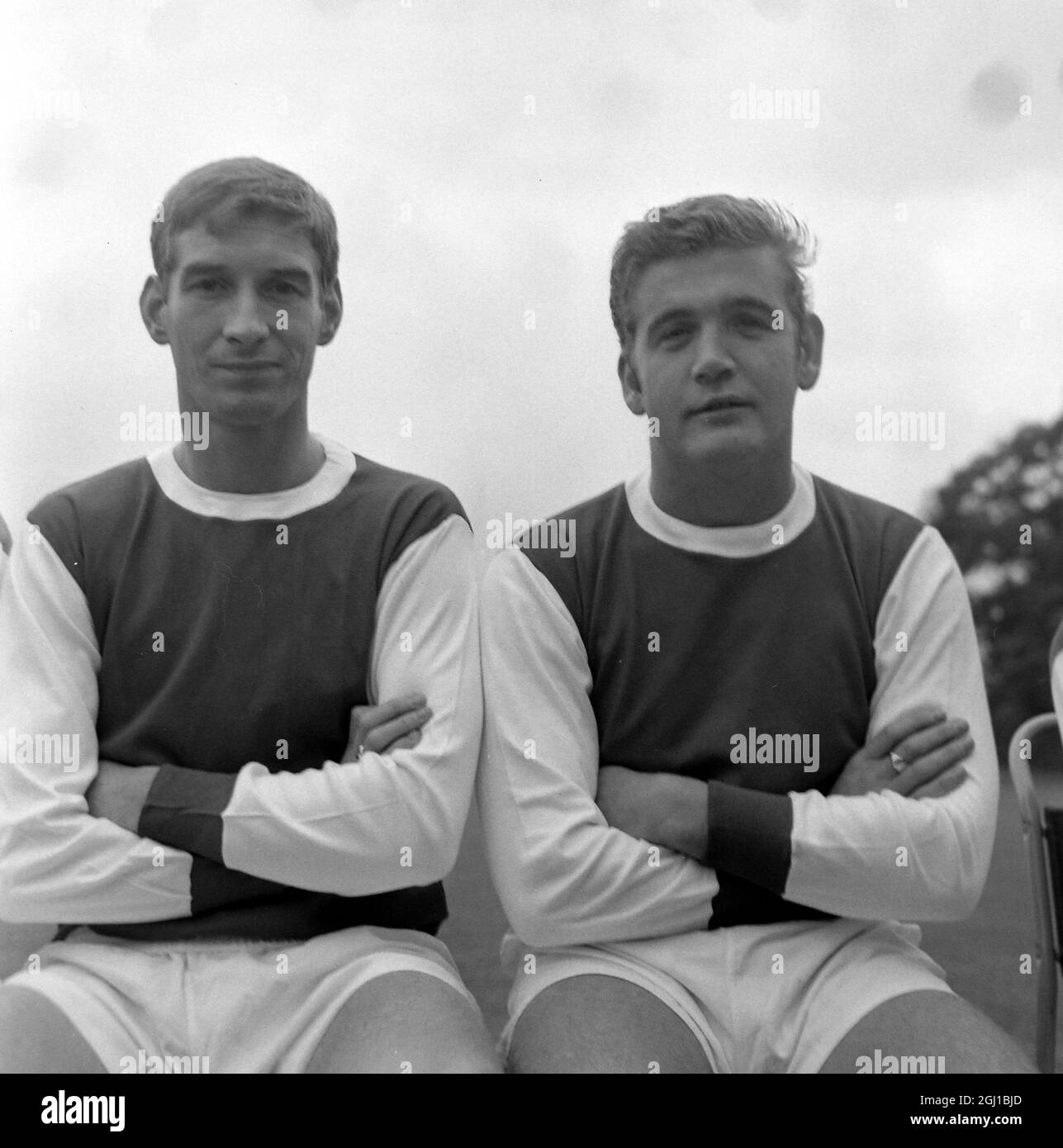 GEOFF STRONG AND JOE BAKER - PORTRAIT OF FOOTBALLERS OF ARSENAL FC ...