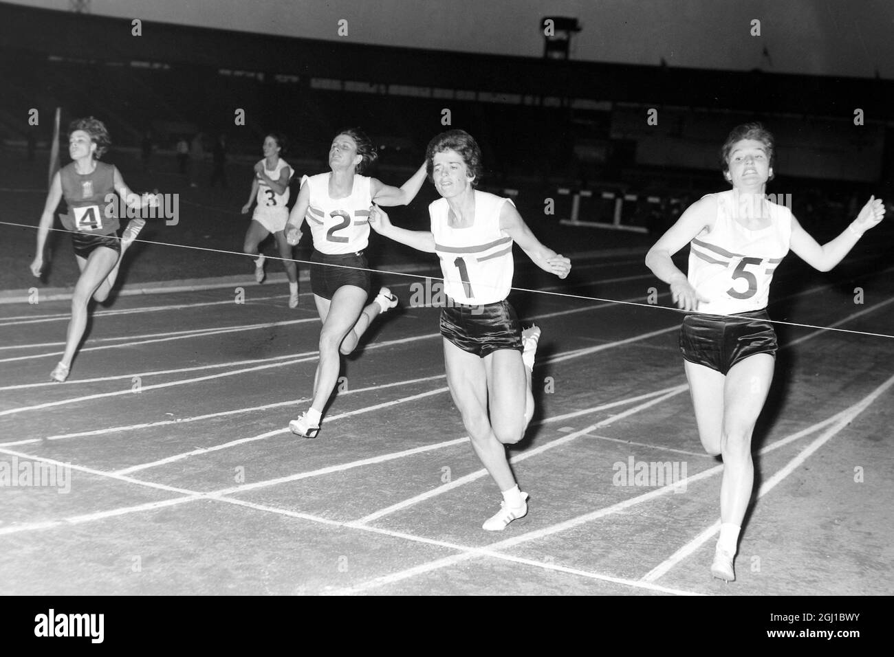 ATHLETE APHNE ARDEN AND DOROTHY HYMAN IN ACTION IN LONDON / ; 11 ...