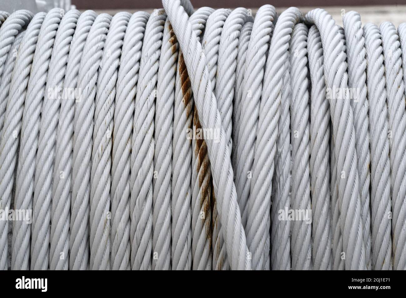 iron industrial winch wheel detail close up Stock Photo - Alamy
