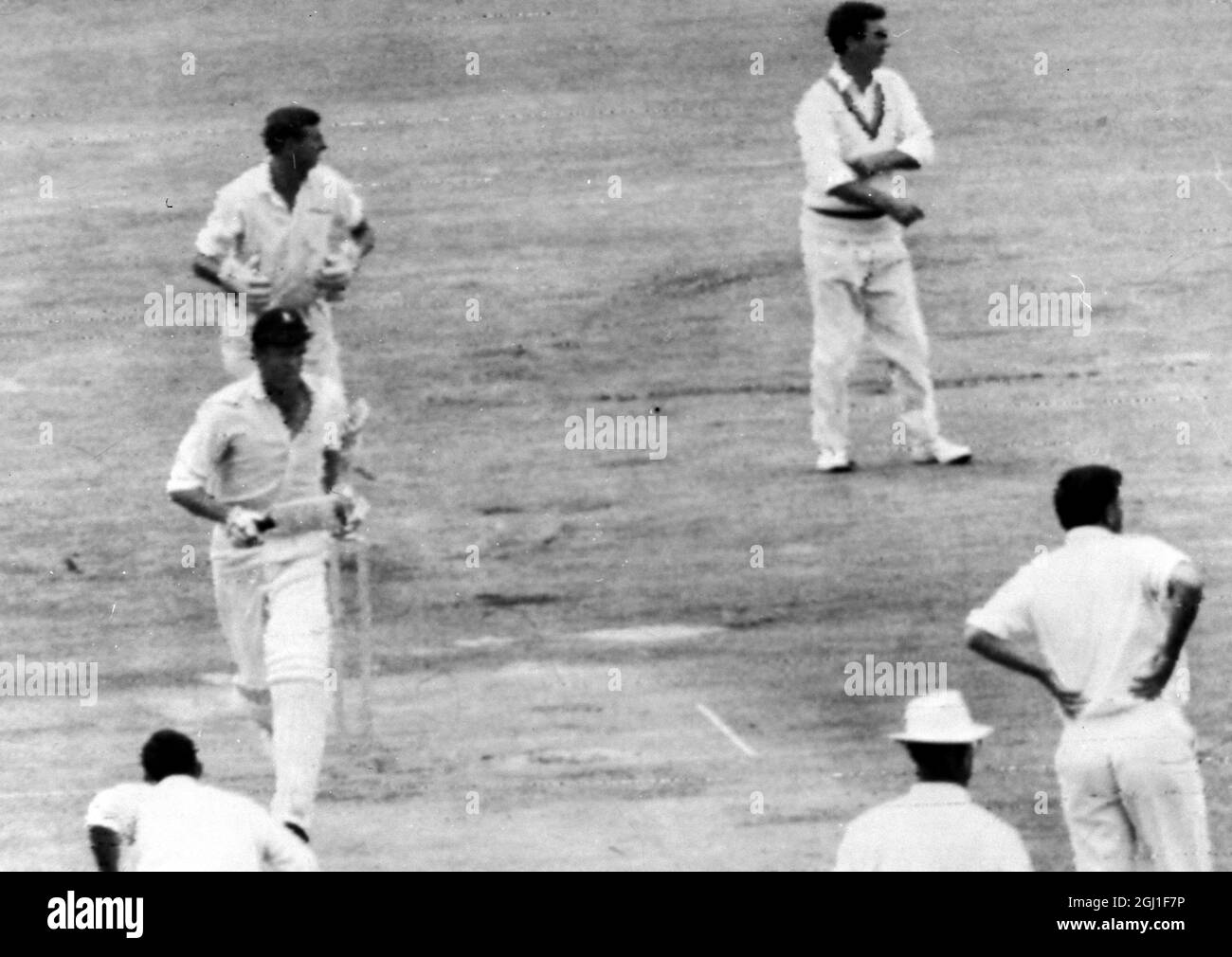 CRICKET SOUTH AFRICA V MCC POLLOCK TAKES SINGLE OFF THOMPSON ; 29 ...