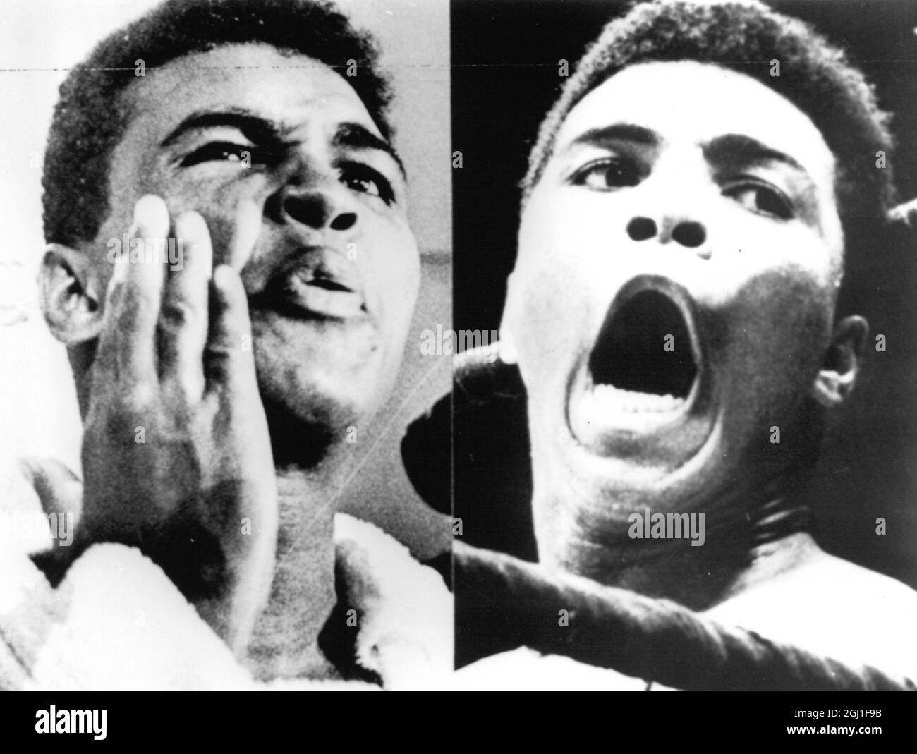 (Muhammad Ali) Cassius Clay World Heavyweight Champion 1964 Stock Photo ...