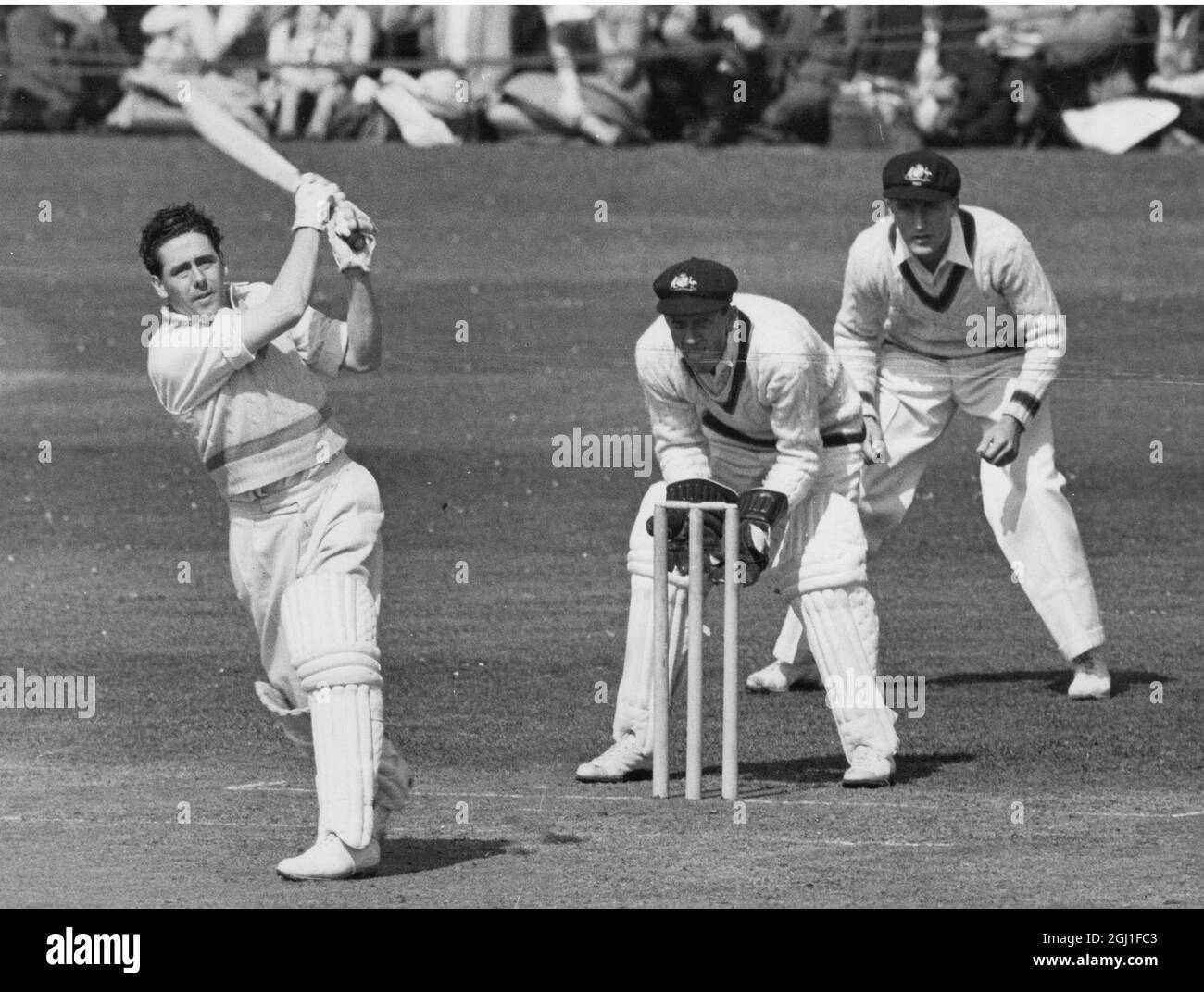 Trevor Bailey The Essex and England all round cricketer 1953 Stock ...