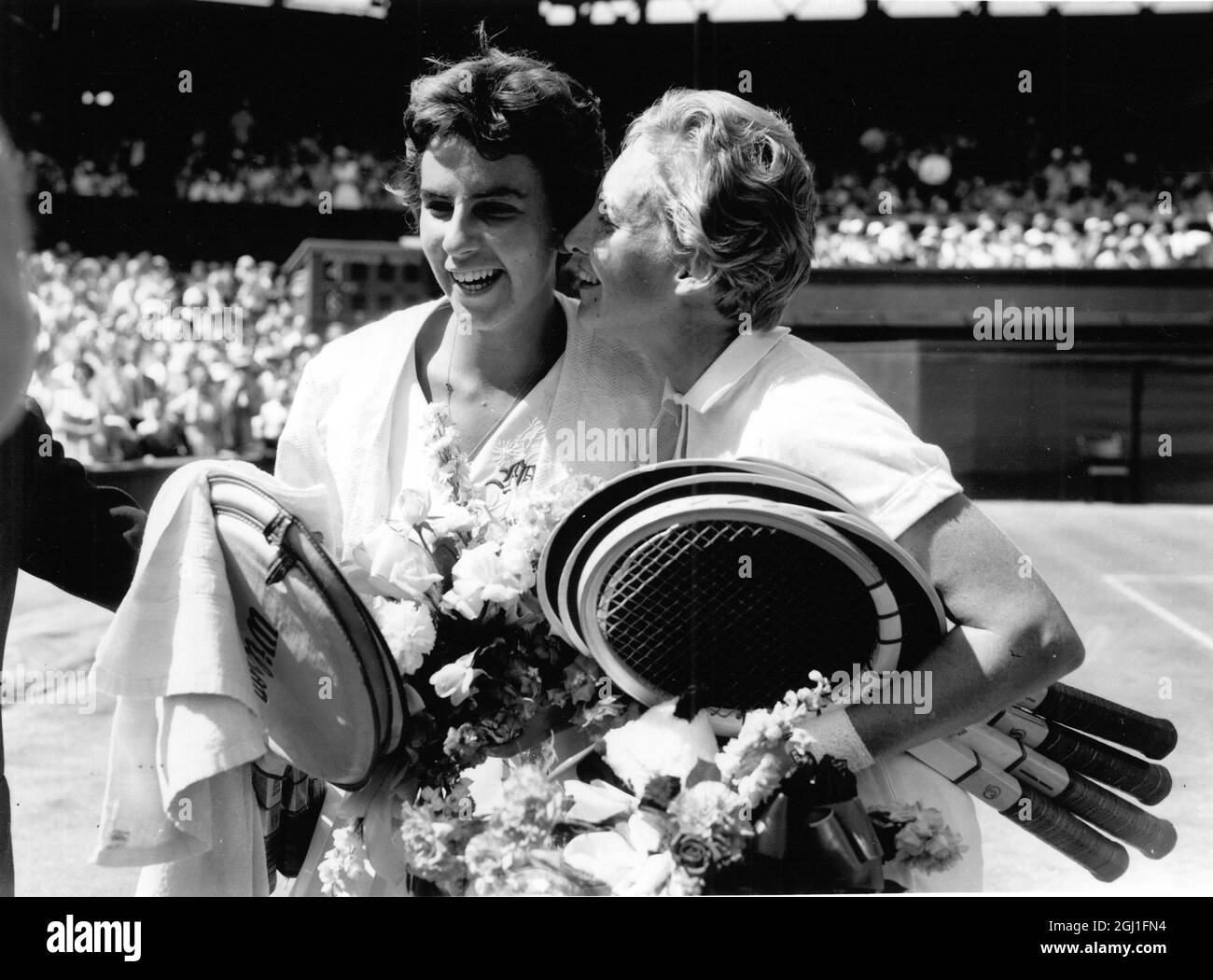 Maria Bueno of Brazil wins the final of Ladies Singles tennis ...