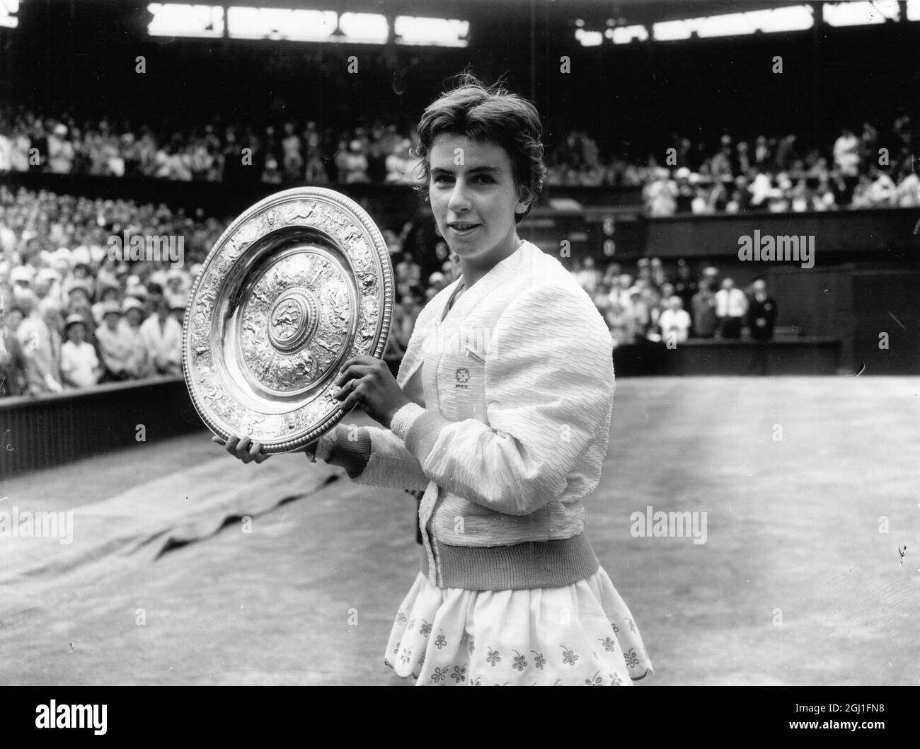 Maria Bueno of Brazil wins the final of Ladies Singles tennis ...