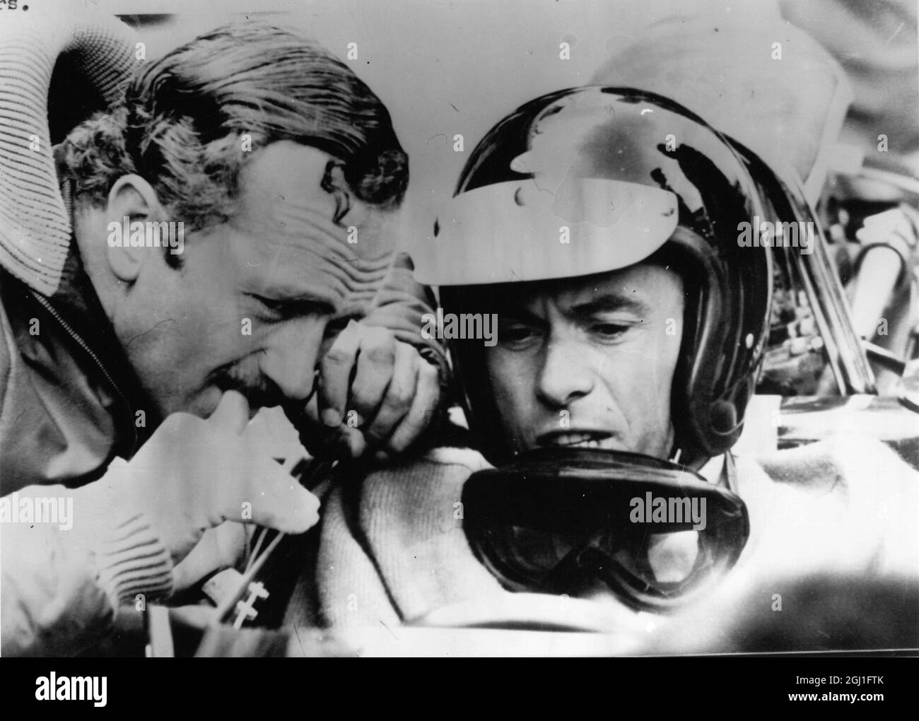 Nuerburgring , West Germany : British racing drive Jim Clark (right ...