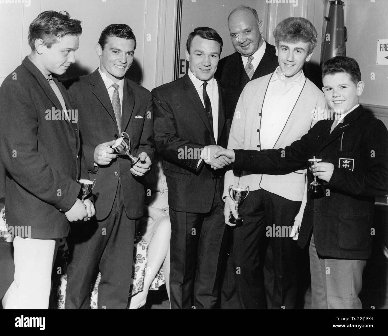 Dave Charnley - who started his boxing with the club , presented the ...