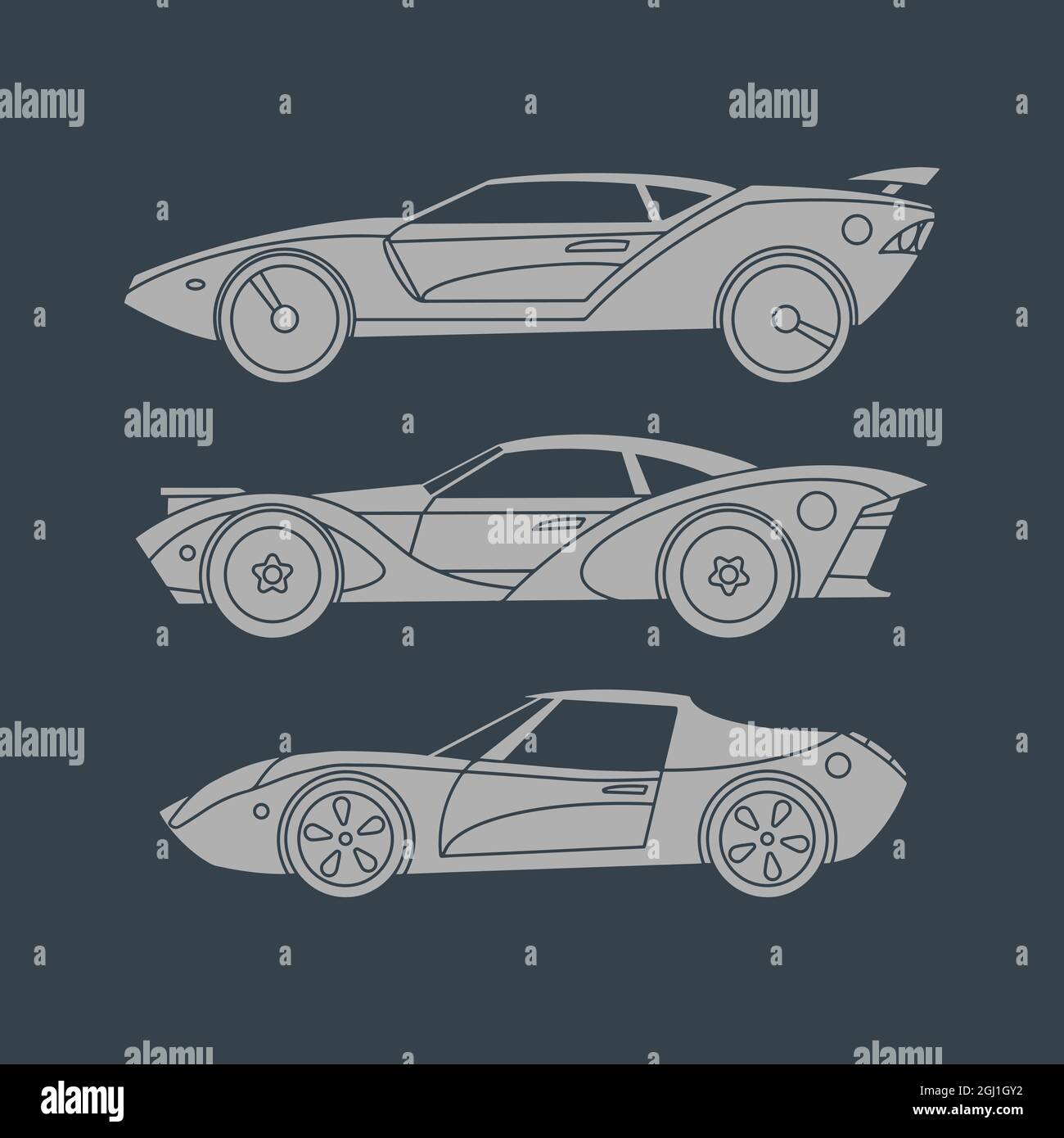 Race Car Side View Clipart