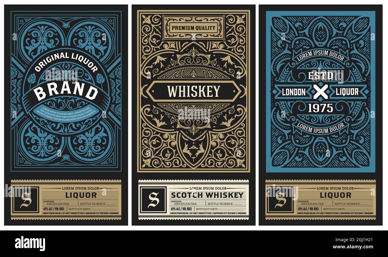 Set of 3 vintage labels for packing Stock Vector Image & Art - Alamy