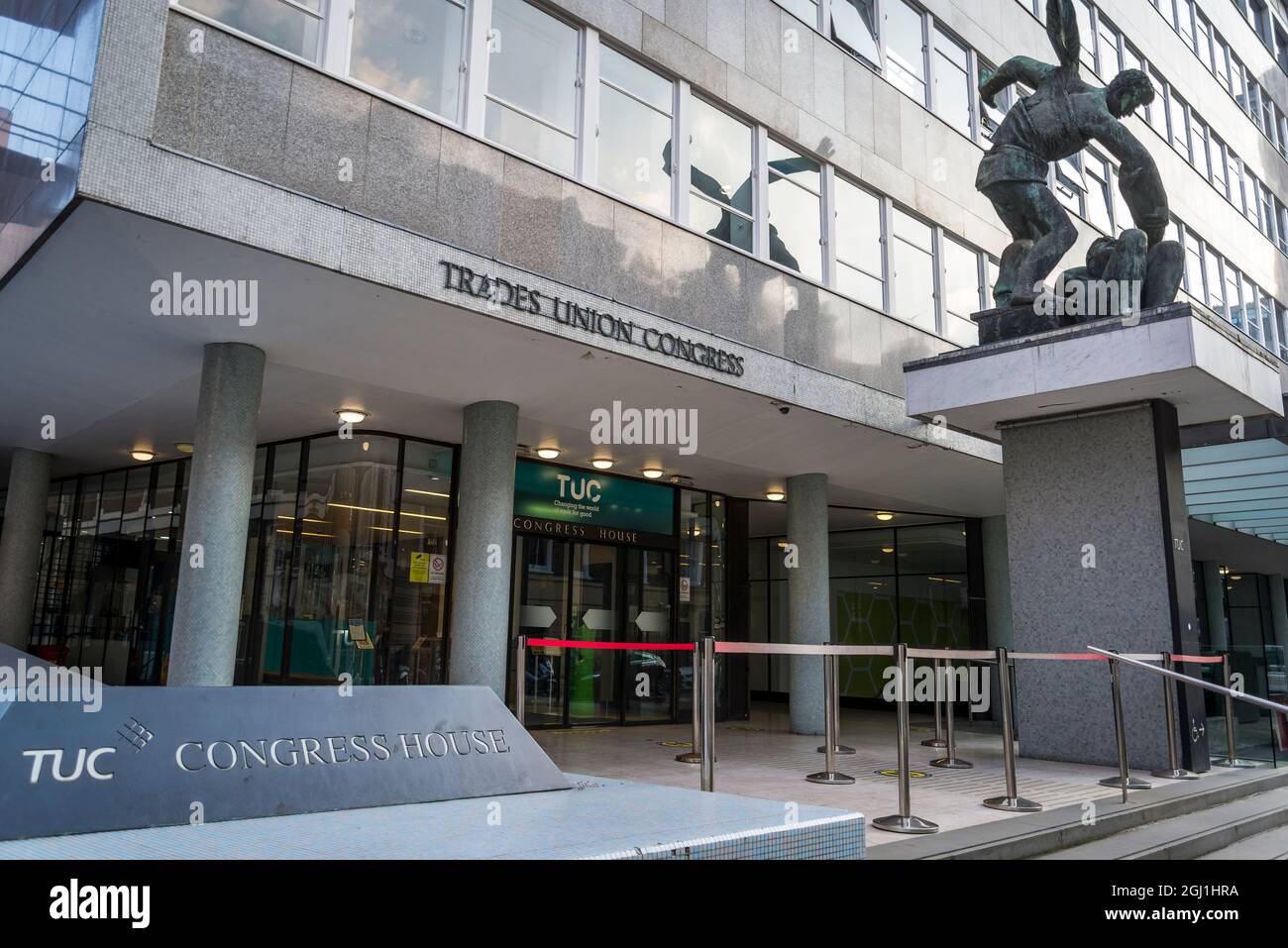 TUC Congress House, the headquarters of the Trades Union Congress with ...