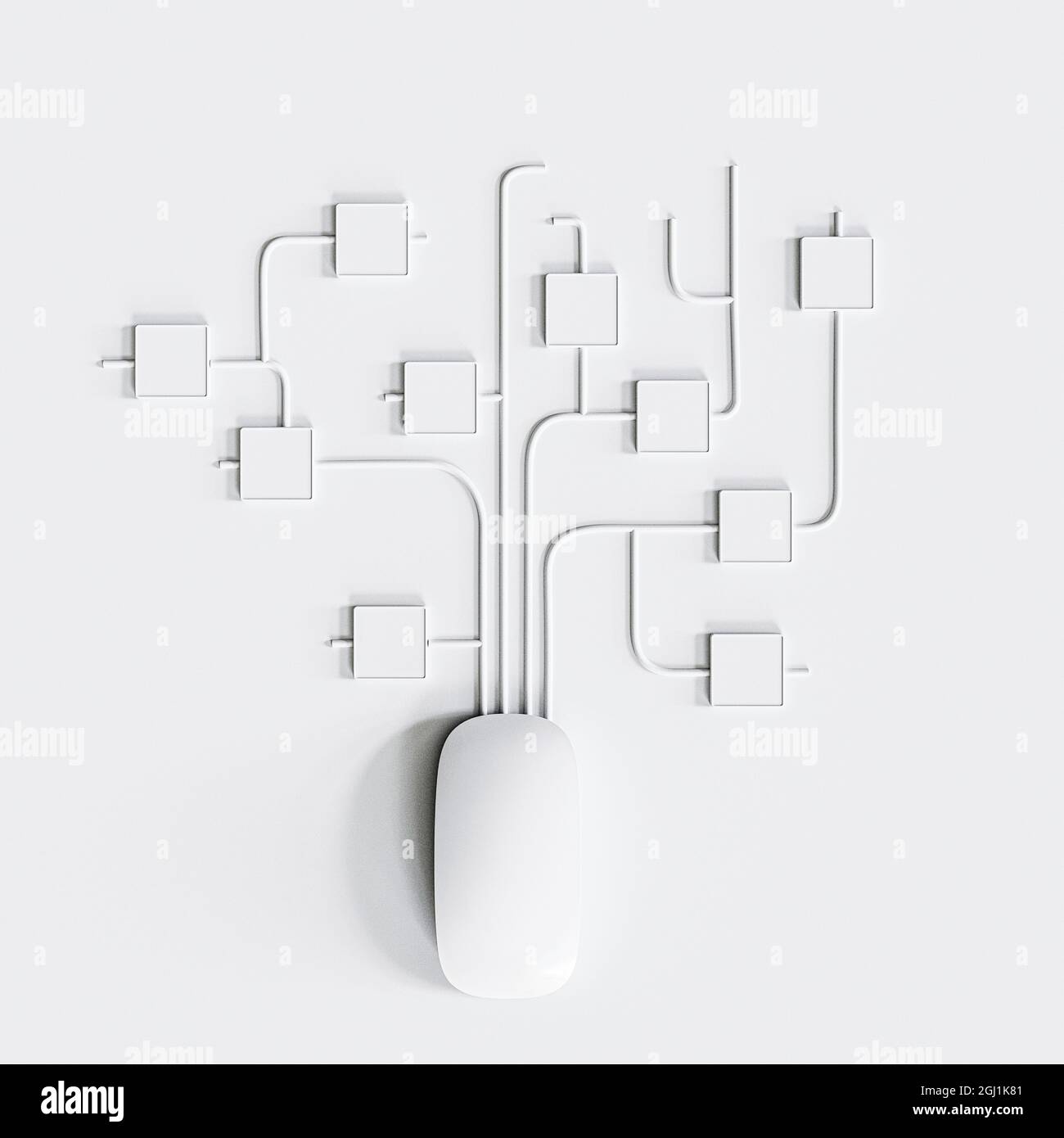 computer mouse isolated on white background 3d illustration Stock Photo ...