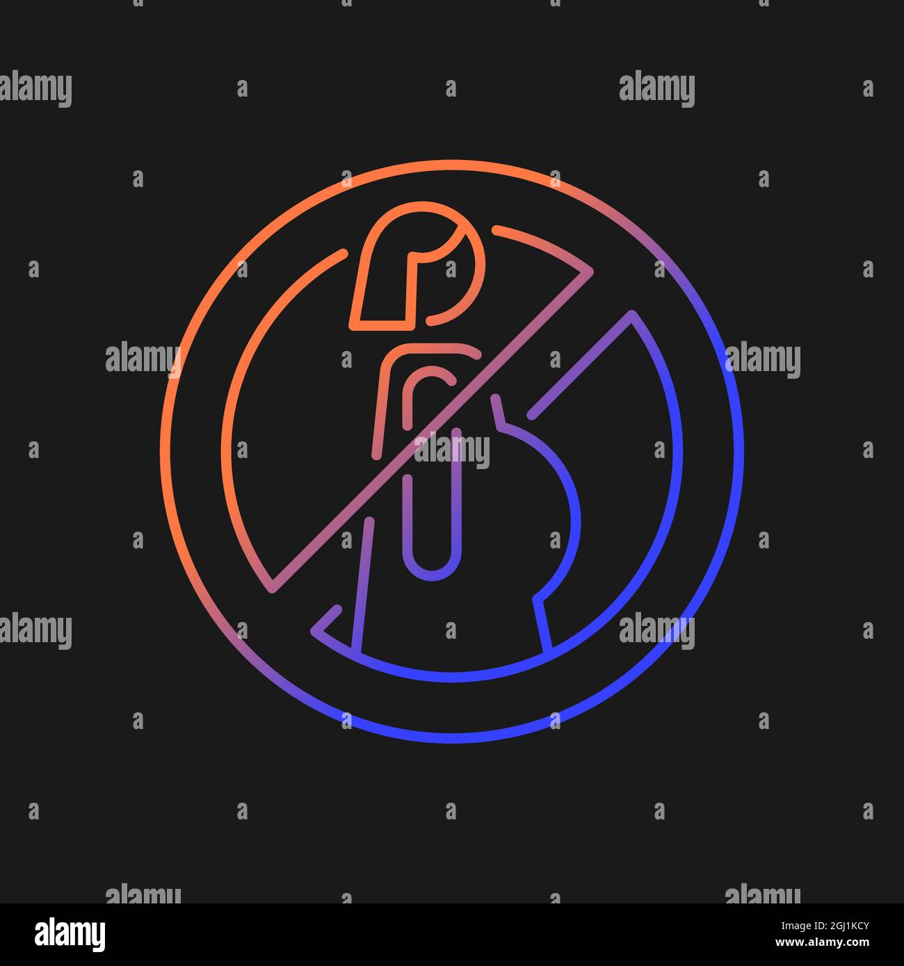 Do not use when pregnant gradient vector manual label icon for dark ...