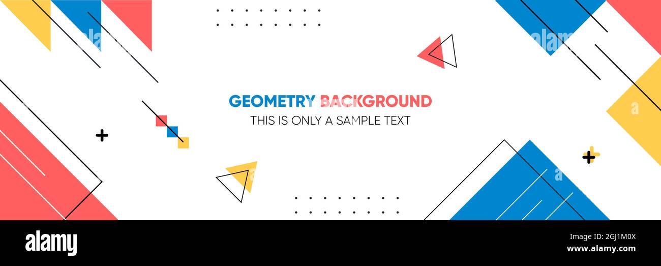 Abstract minimal background with memphis geometry style Stock Vector ...