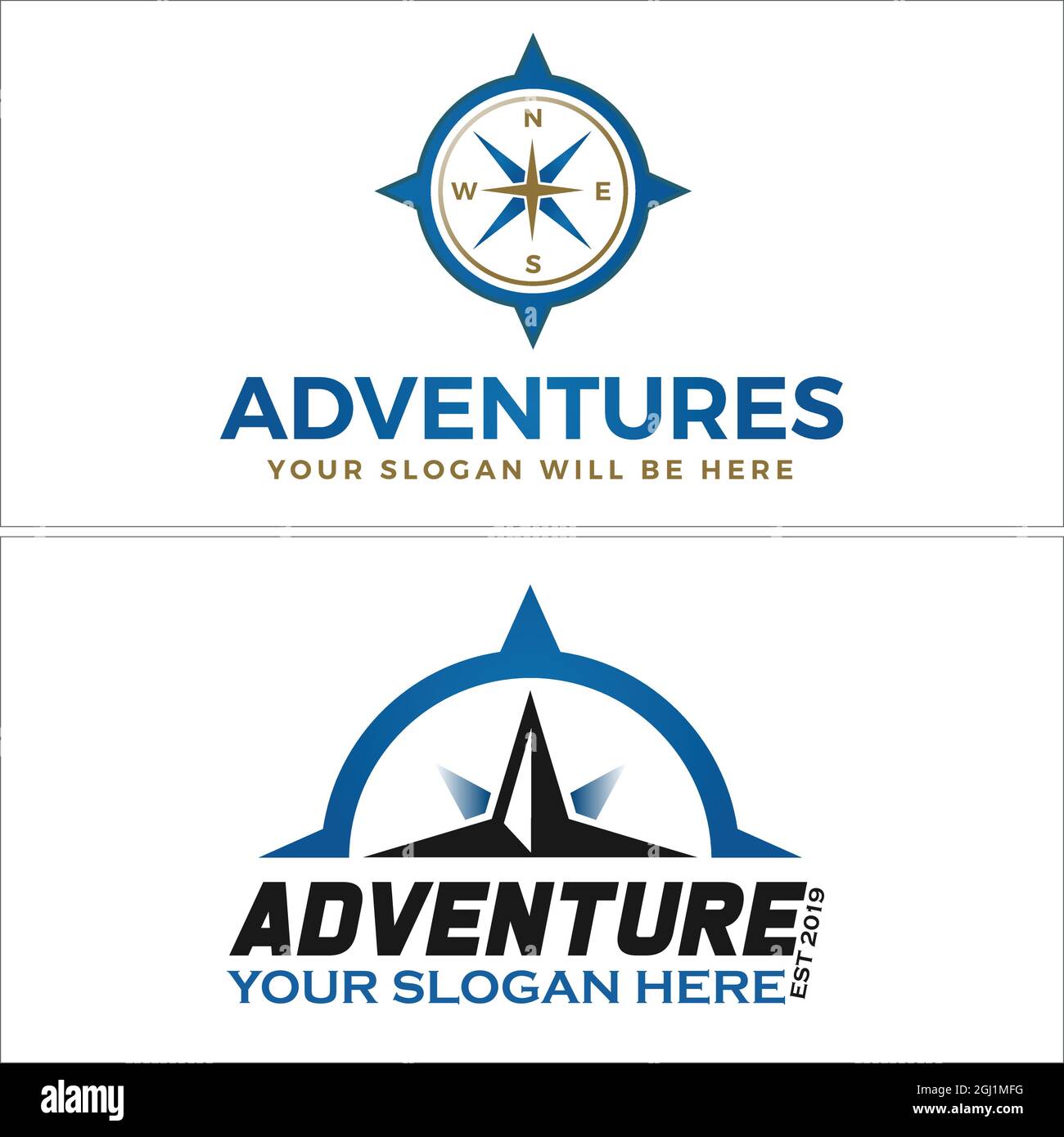 Adventures compass direction logo design Stock Vector Image & Art - Alamy