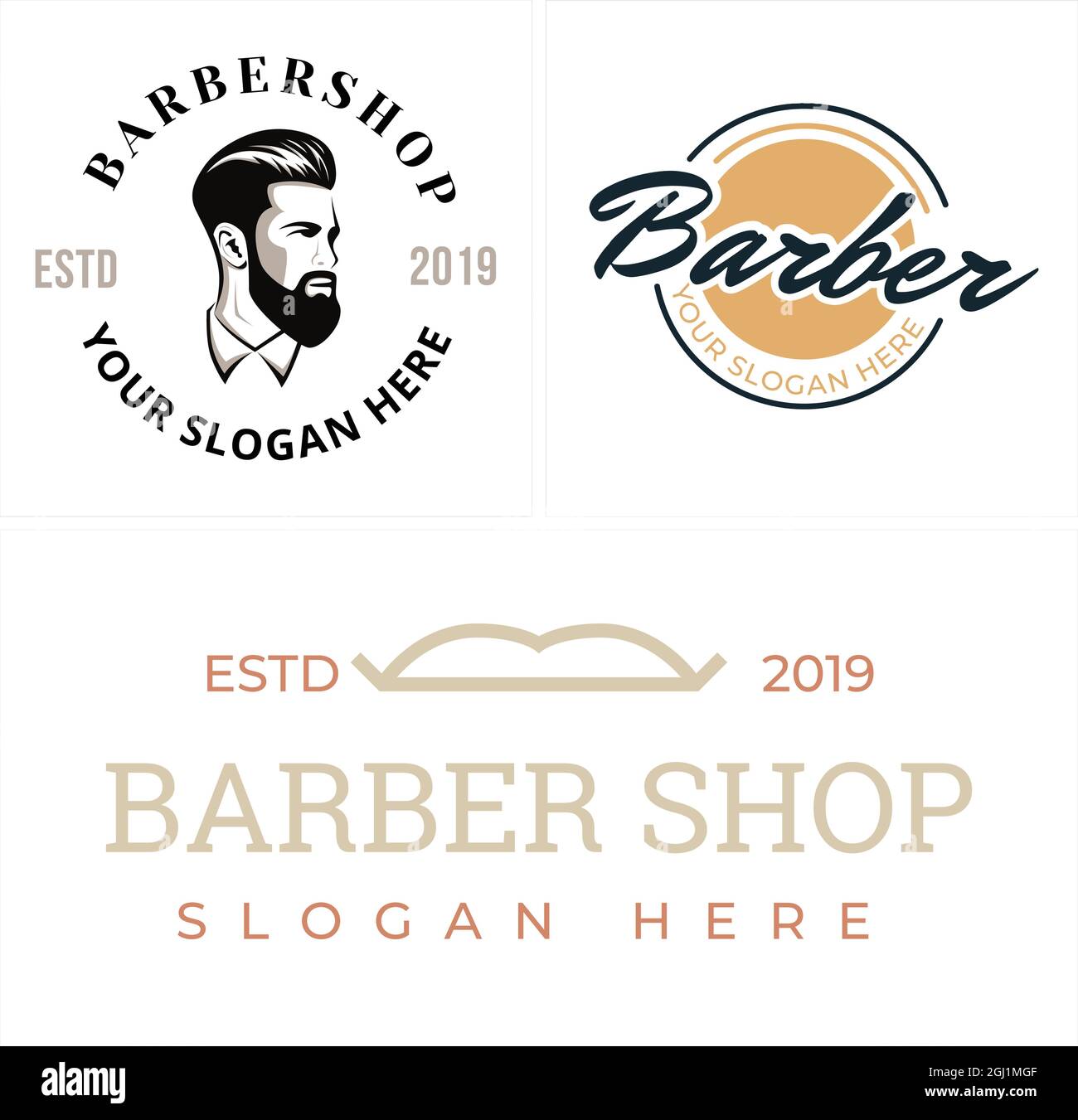 Handsome bearded man hand Stock Vector Images - Alamy