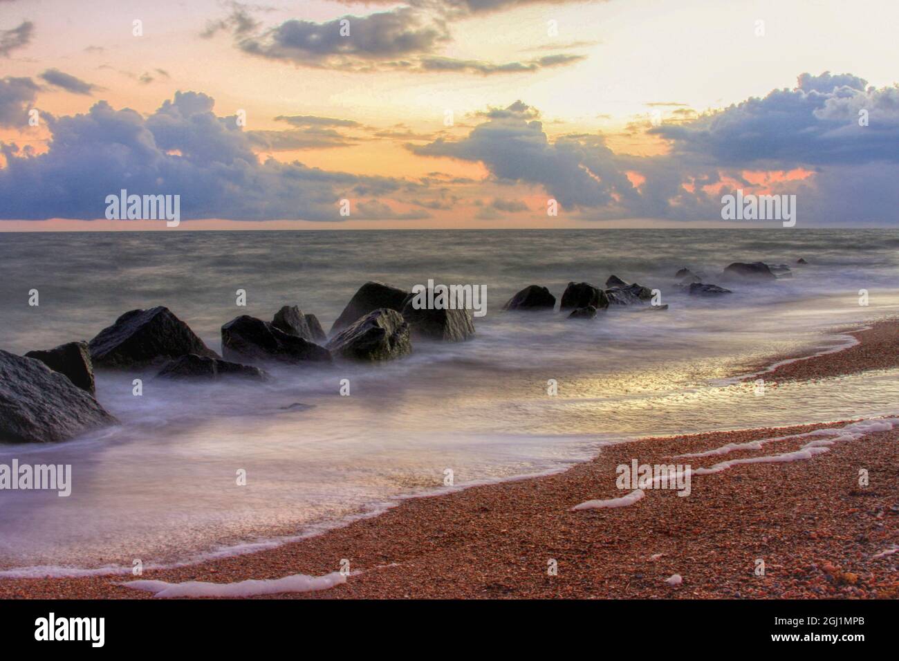 Atlantic Ocean Beach at Sunrise Stock Photo - Alamy