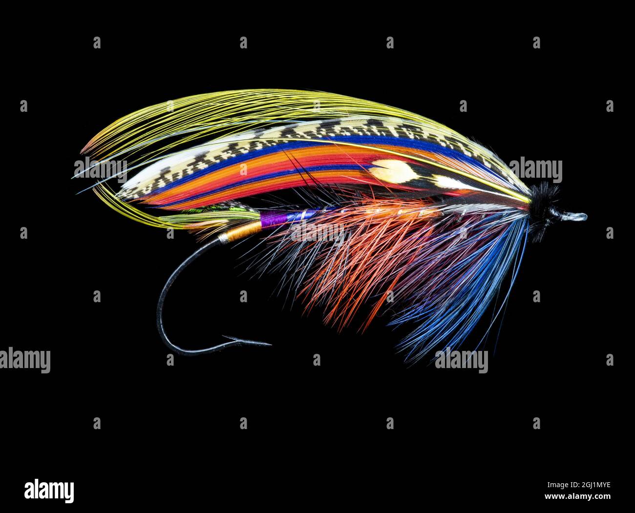Atlantic Salmon Fly designs 'Graham's Fancy' Stock Photo - Alamy