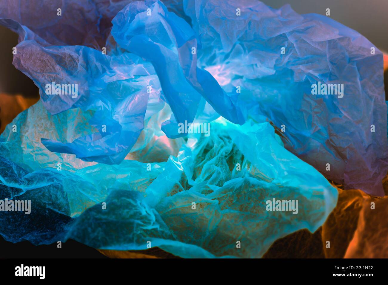 Colorful Tissue Paper and Light Stock Photo - Alamy