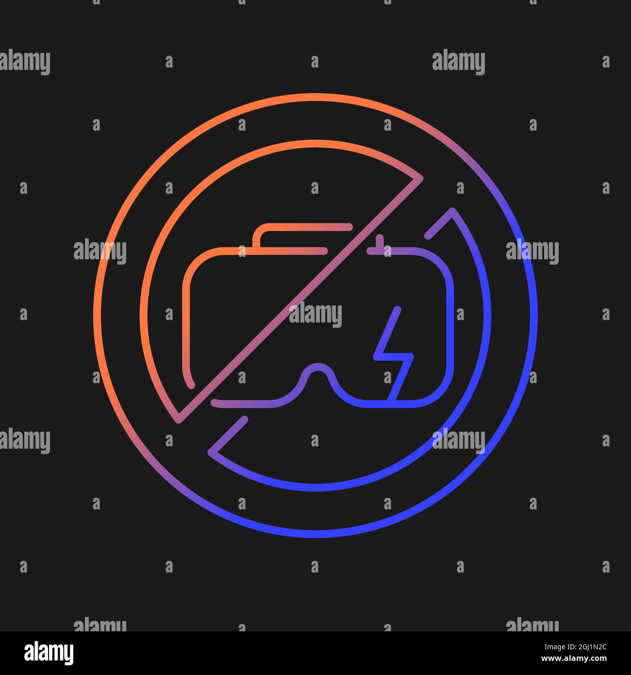 Do not use when broken gradient vector manual label icon for dark theme ...