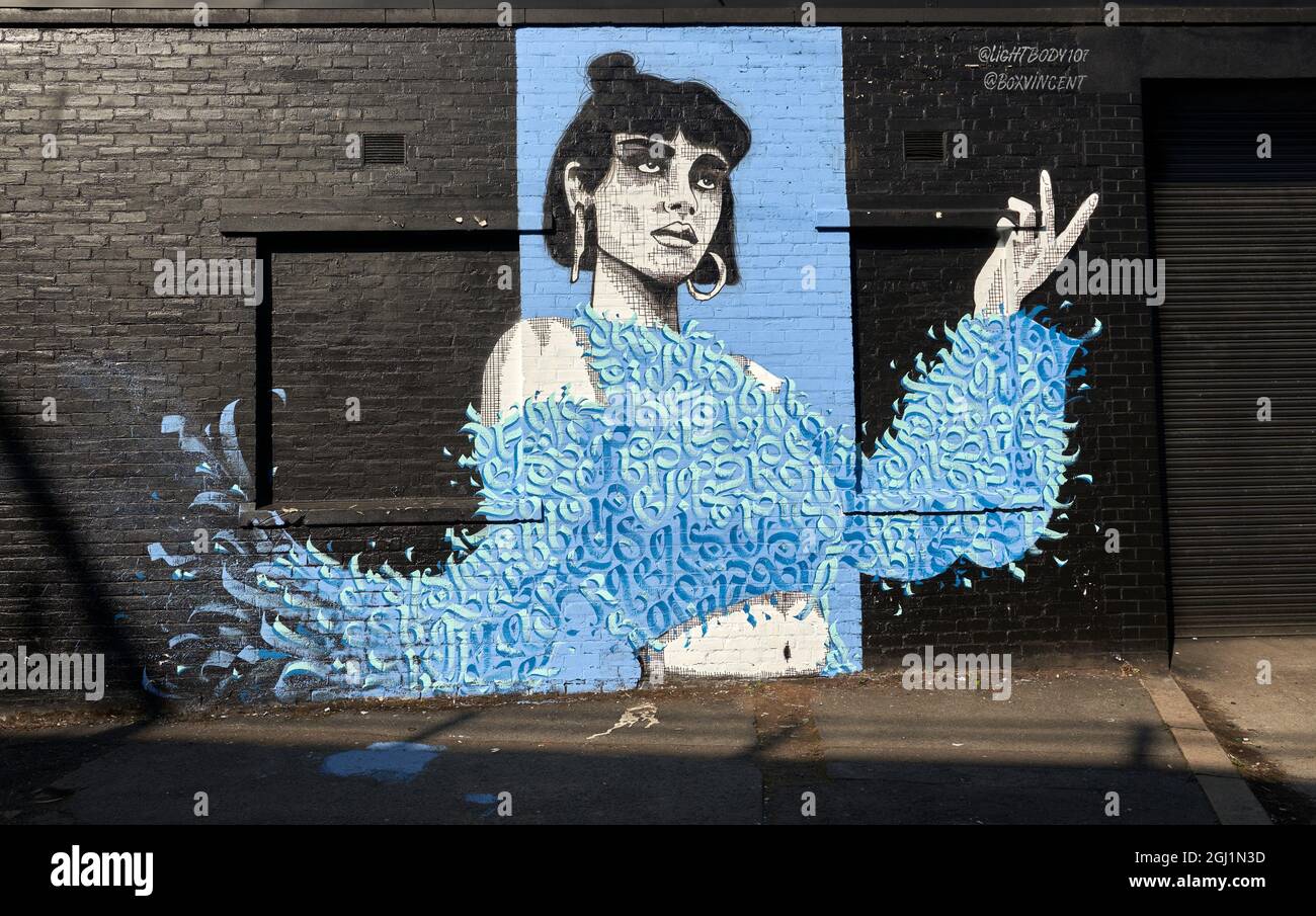 Stunning street art murals on buildings along Eastvale Place near SWG3 ...