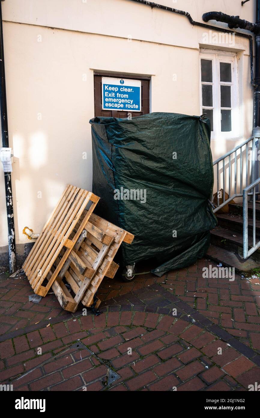 Blocked fire escape hi-res stock photography and images - Alamy