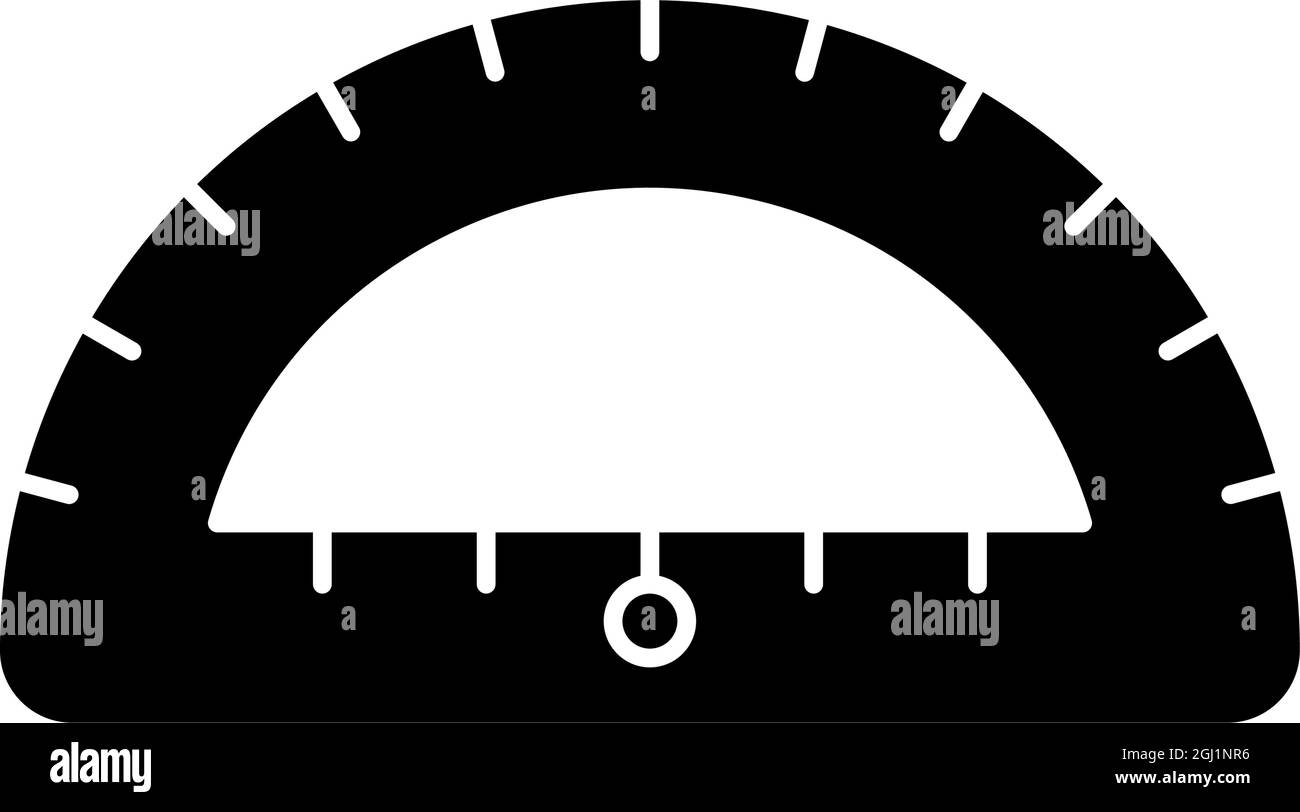 Protractor black glyph icon Stock Vector Image & Art - Alamy