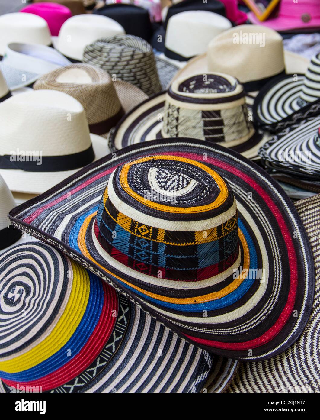 South America, Colombia, Cartagena, Local crafts for sale in the old ...