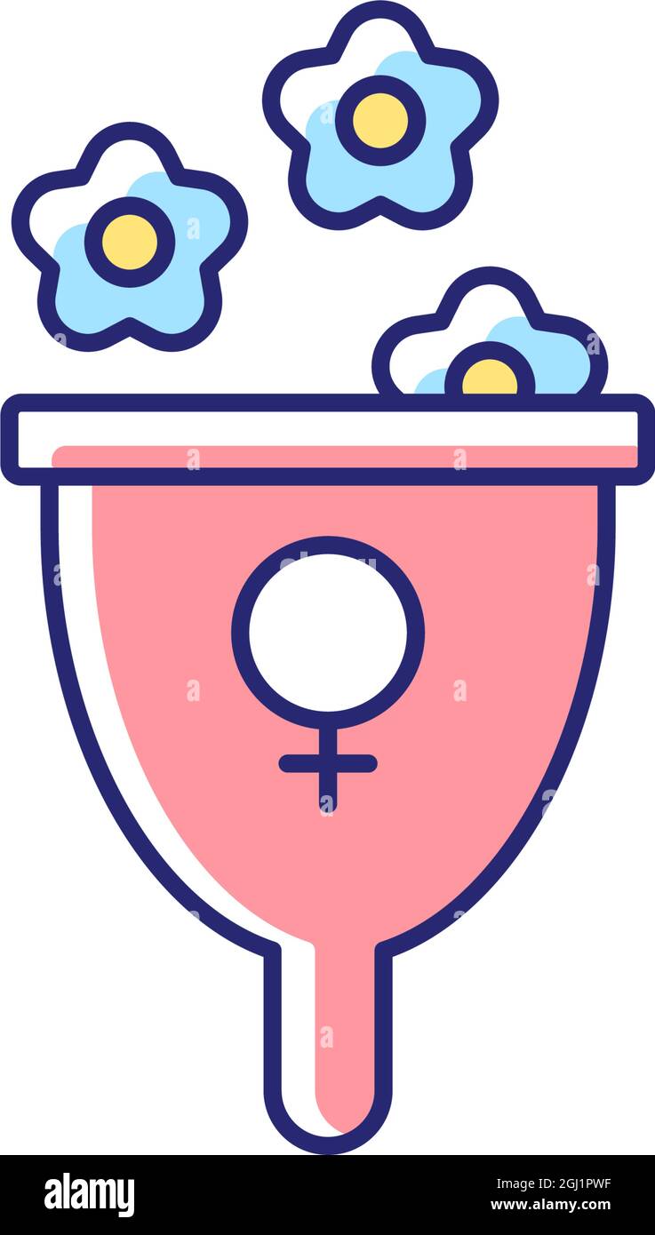 Femininity symbol RGB color icon Stock Vector Image & Art - Alamy