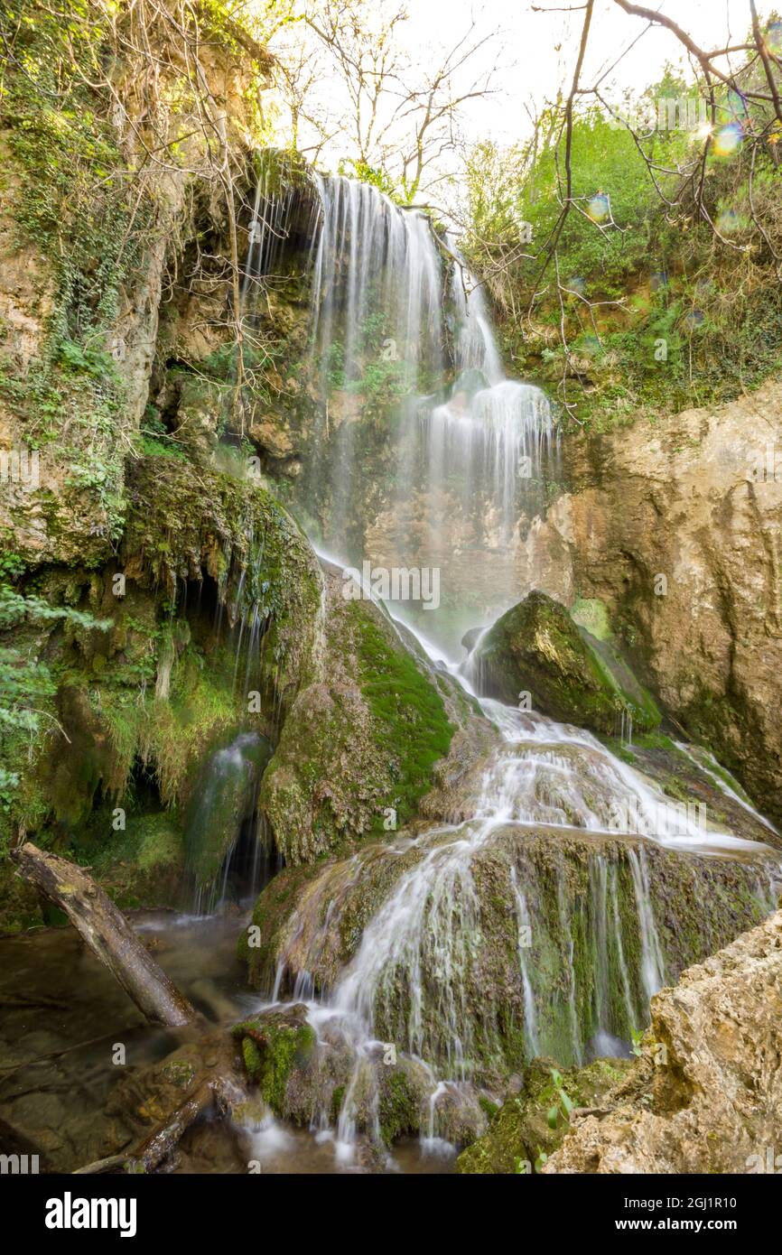 Amazing view of Krushuna Waterfalls, Lovech region, Bulgaria Stock ...