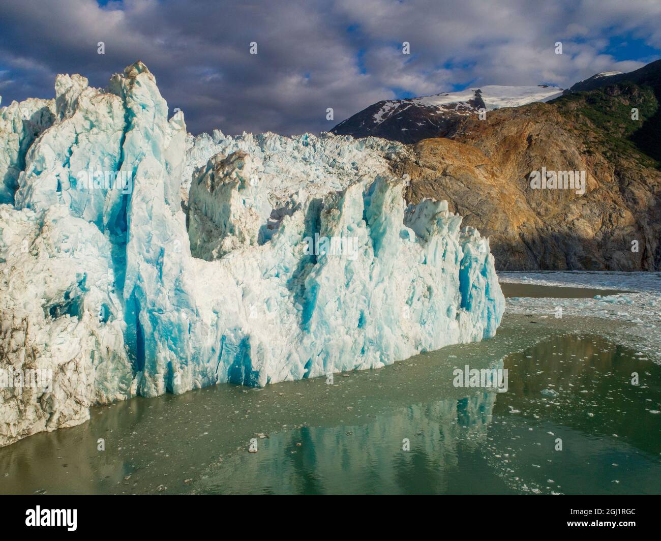 USA, Alaska, Tracy Arm-Fords Terror Wilderness, Aerial view of ...