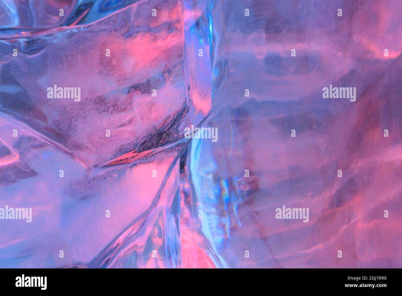 color, patterns and textures of ice blocks near Fairbanks, Alaska, USA ...