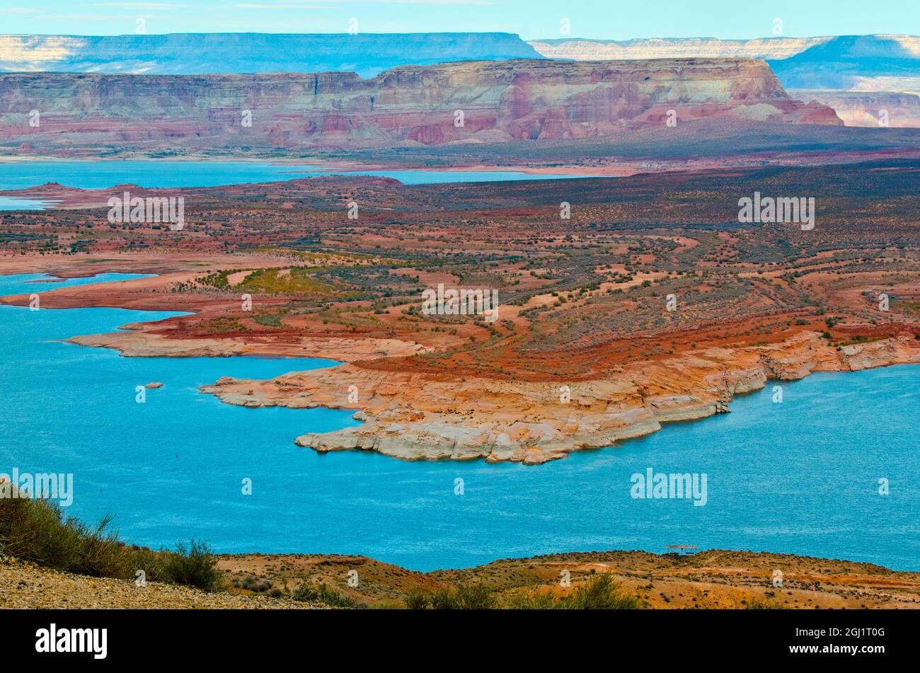 USA, Arizona. Page, Lake Powell from Wahweap Overlook Stock Photo - Alamy