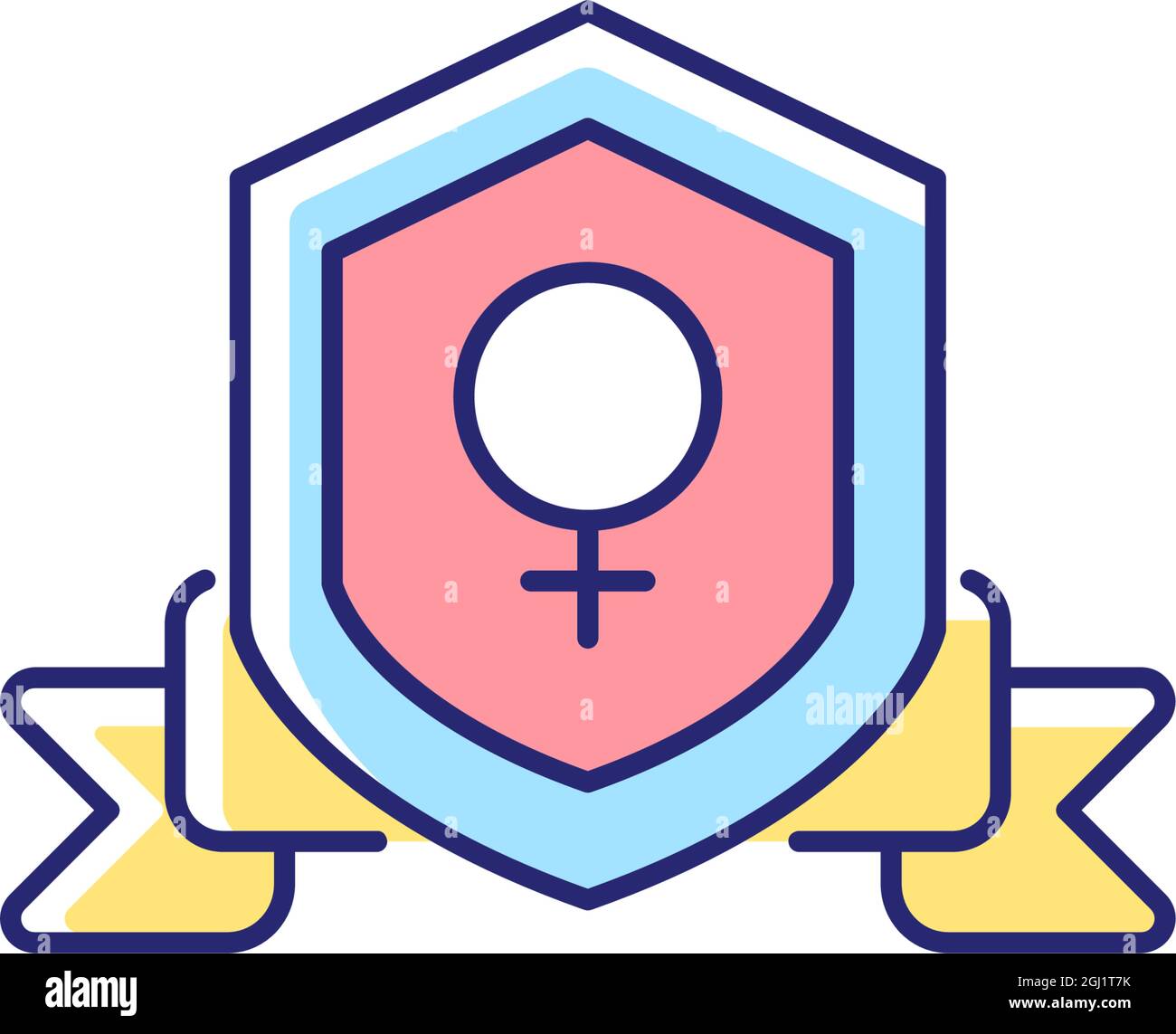 Feminist organization RGB color icon Stock Vector Image & Art - Alamy