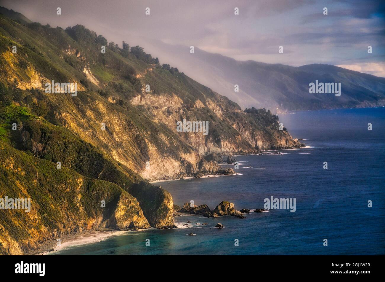 Big Sur Coastal Cliffs, California, USA Stock Photo - Alamy