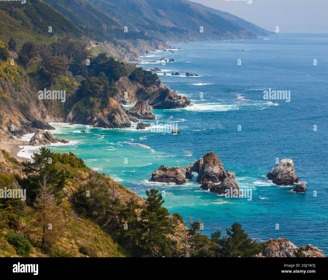 Big Sur Coastal Cliffs, California, USA Stock Photo - Alamy