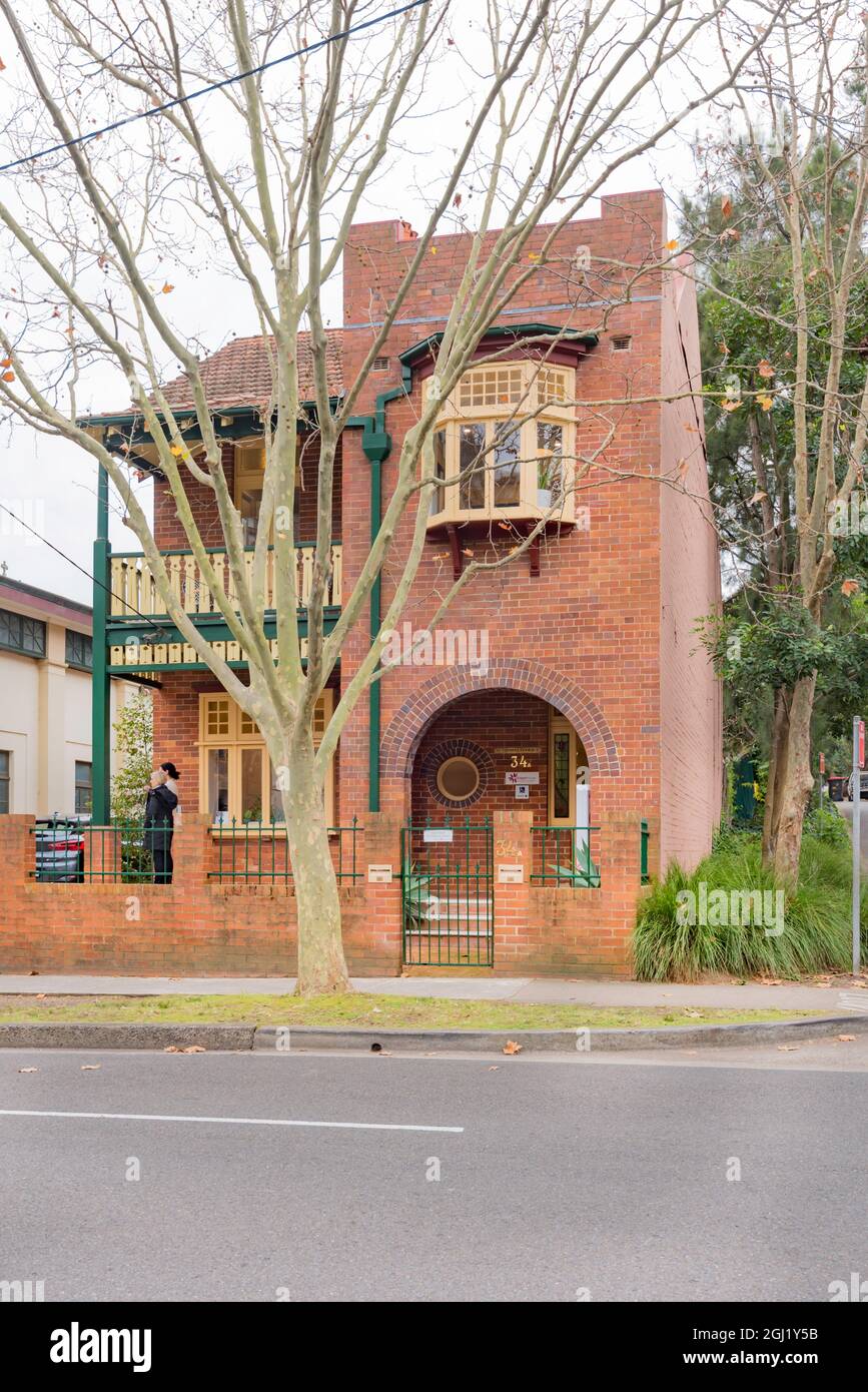 A two storey slim, Federation Queen Anne style home now owned by St ...