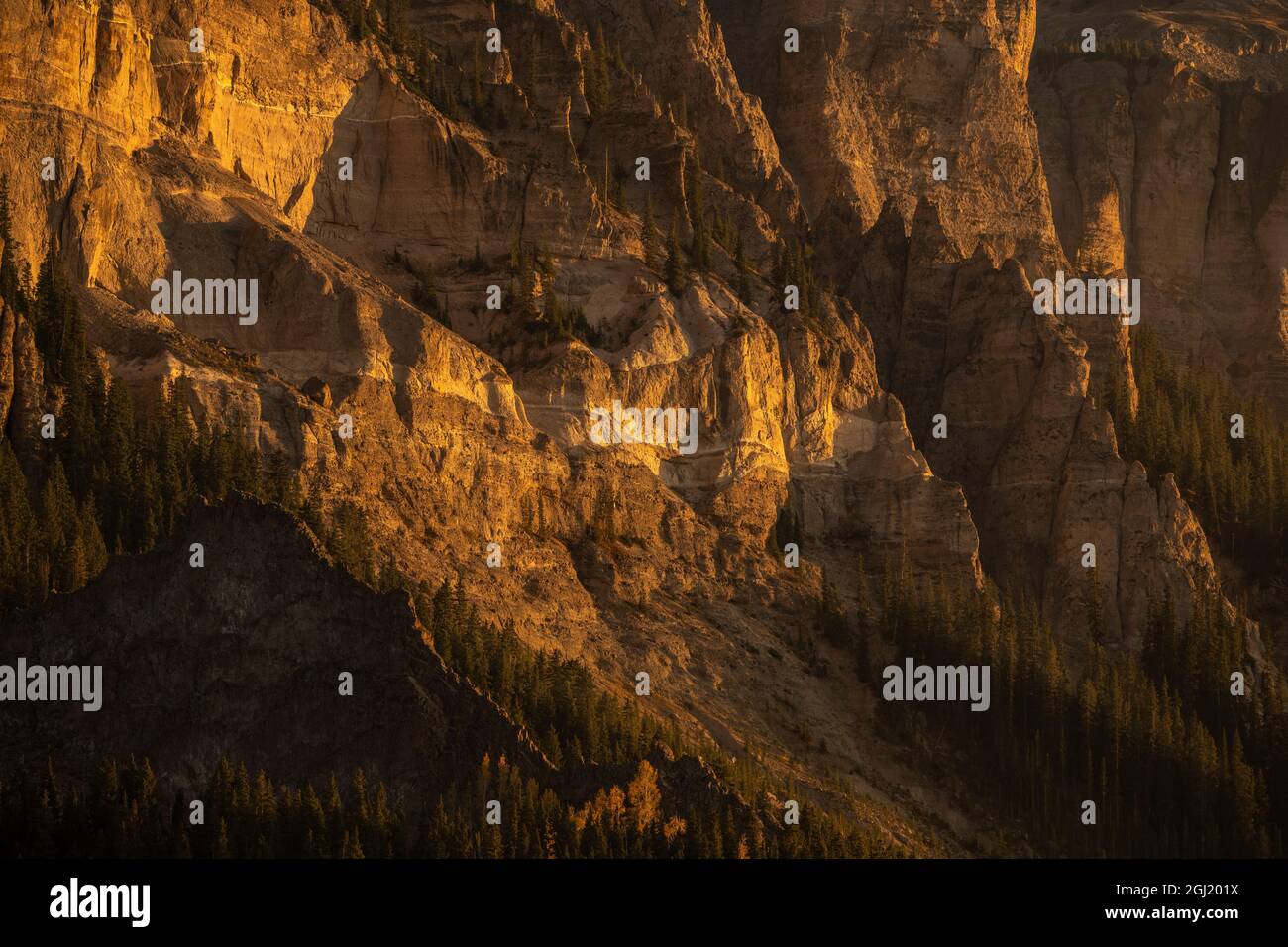 USA, Colorado, Uncompahgre National Forest. Sunset on Courthouse Mountain Stock Photo - Alamy