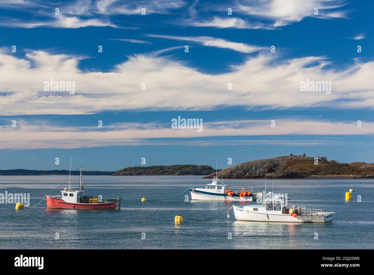 USA, Maine, Lubec. Fishing boats in Lubec Harbor Stock Photo - Alamy